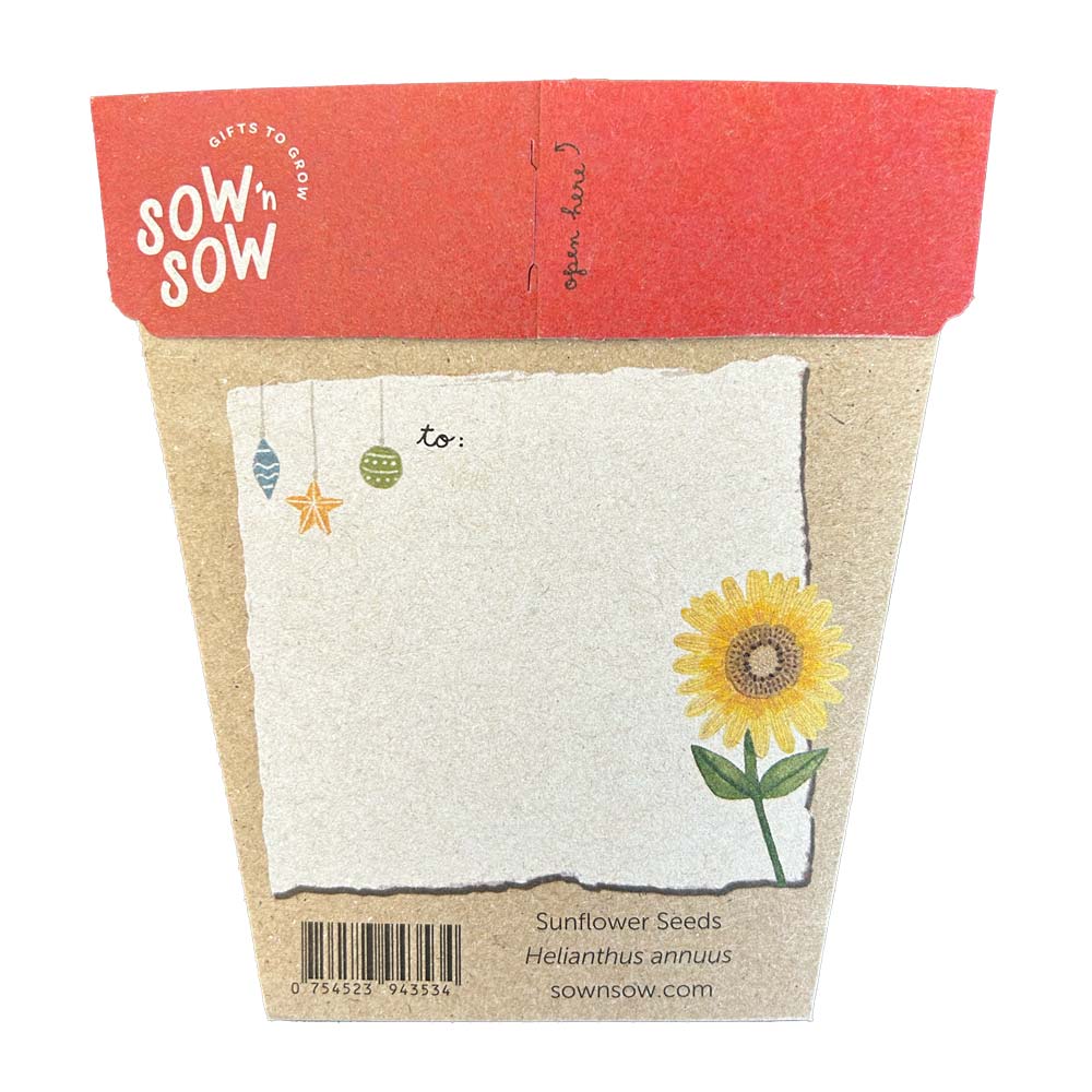 Sow n Sow Christmas Sunflower Gift of Seeds – Little Eco Shop