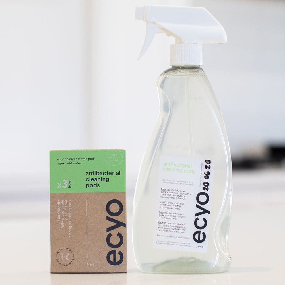 Ecyo - Antibacterial Cleaning Pods (for spray bottles) 3 pack – Little ...