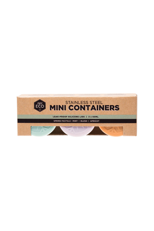 Ever Eco Stainless Steel Mini Containers - Set Of 3 – Little Eco Shop