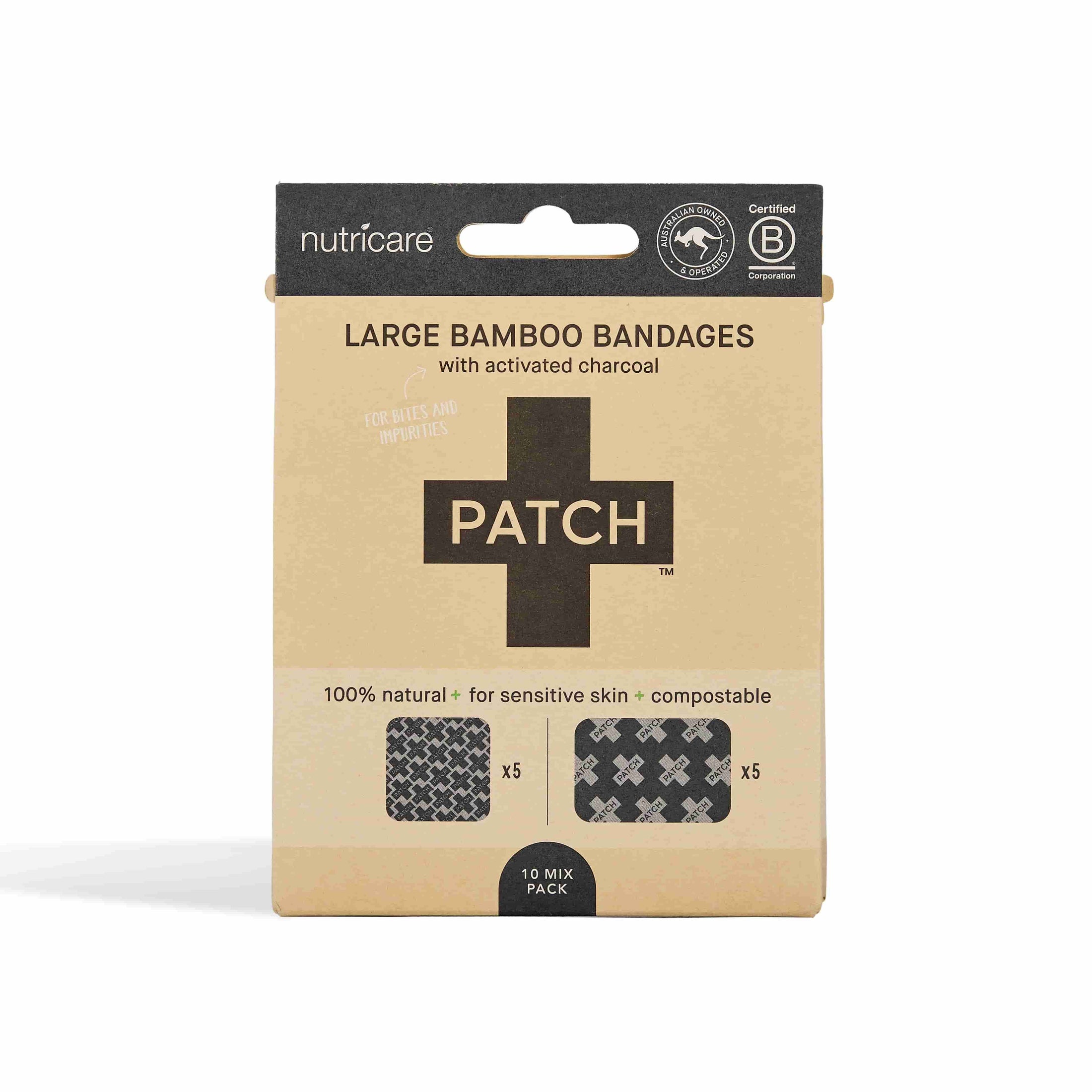 Patch Natural Bamboo Adhesive Bandaids - Large – Little Eco Shop