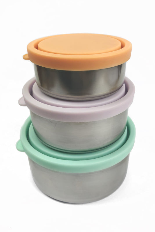 Ever Eco Round Nesting Containers - Set Of 3 - Pastel Collection ...
